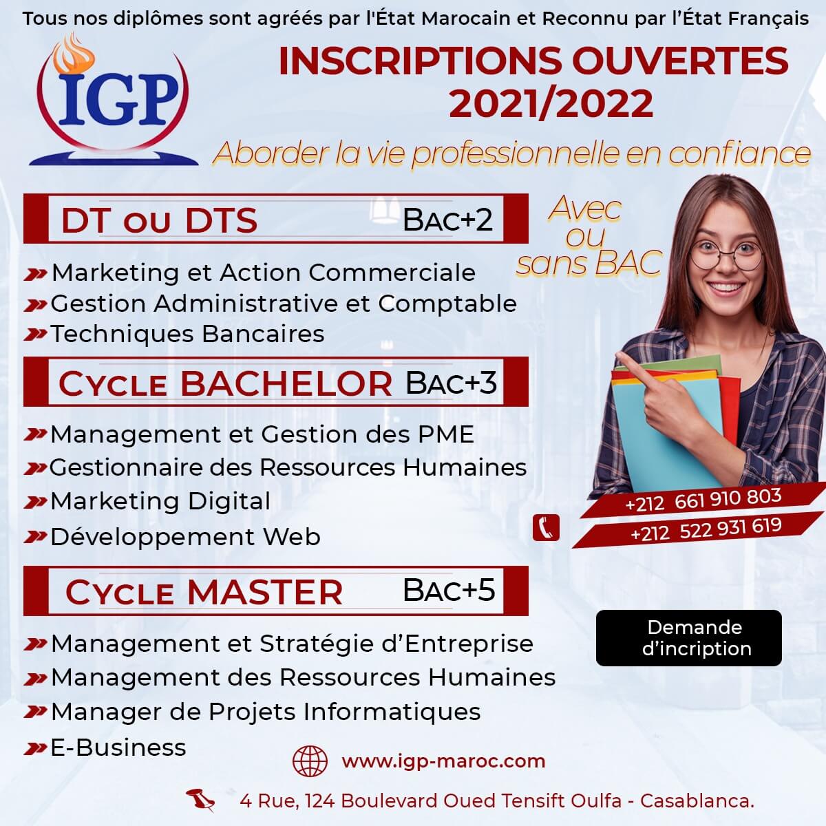 Admission - IGP-MAROC
